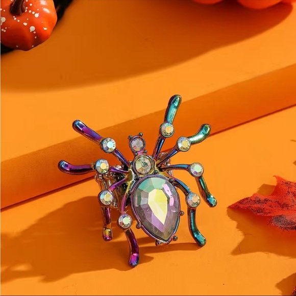 Jewelry | Adjustable Rhinestone Spider Ring | Poshmark